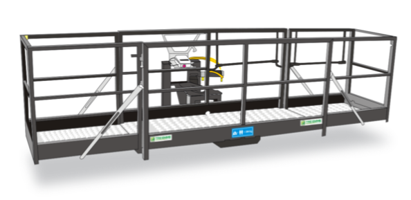 Three-sided expandable working platform - Platforms - Accessories